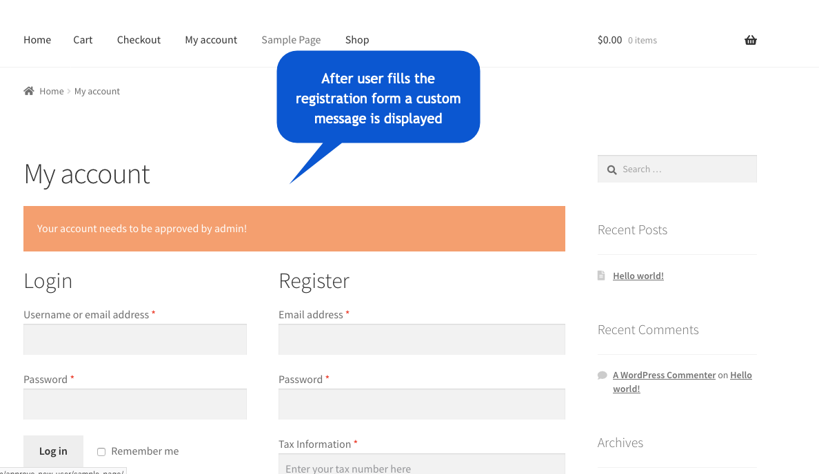 WordPress & WooCommerce Approve New User Registration Plugin by Addify
